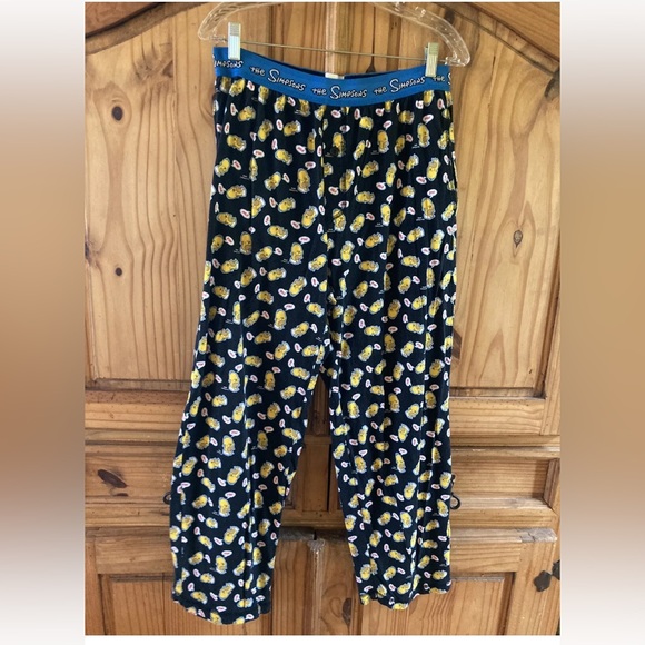 Simpsons | Pants | Mens The Simpsons Black Yellow Homer Pajama Lounge ...